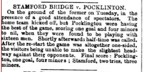Pocklington History - Pocklington Rugby Club